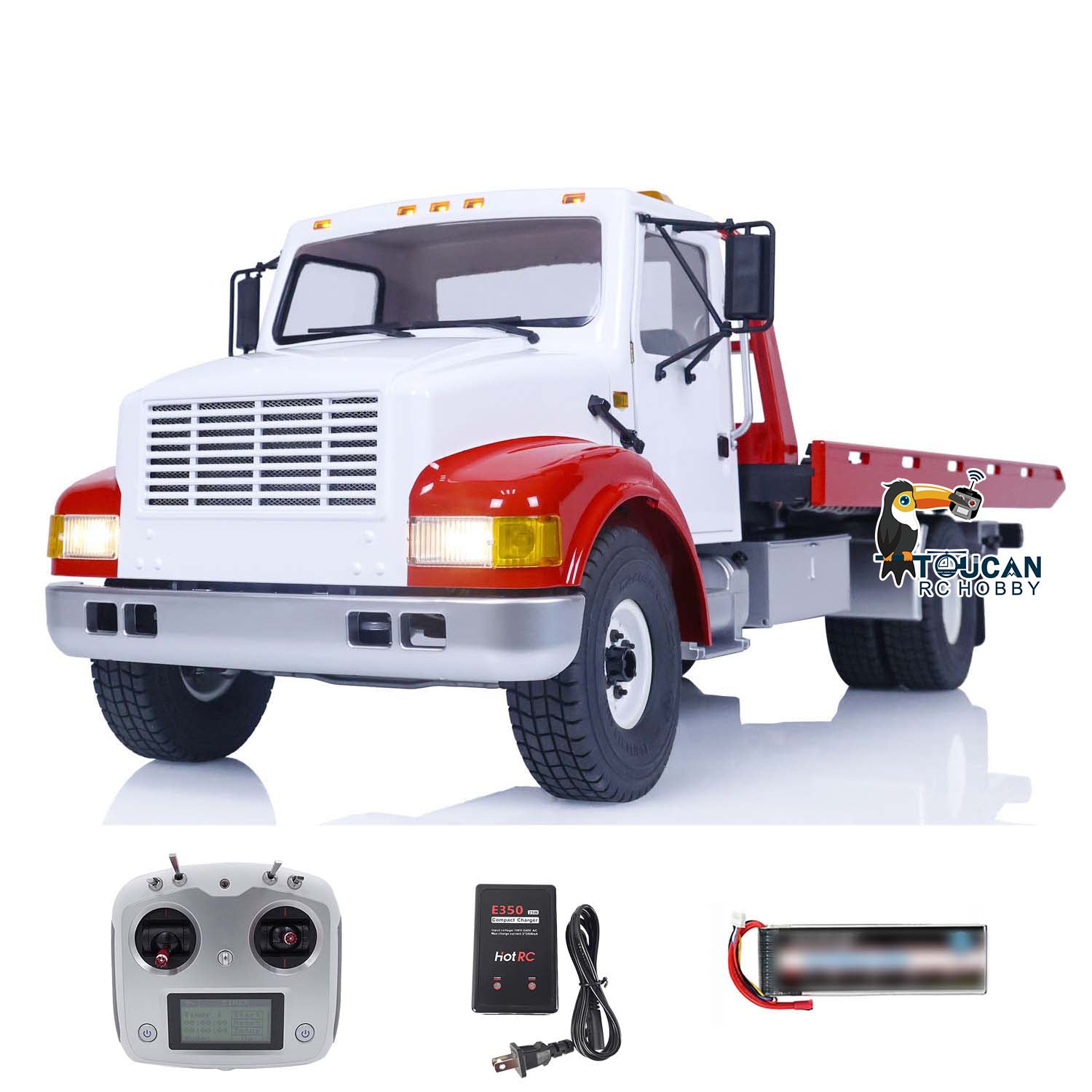 CROSSRC WT4 1 10 RC Wrecker Tow Truck Radio Controlled Road Rescue Veh toucanhobby